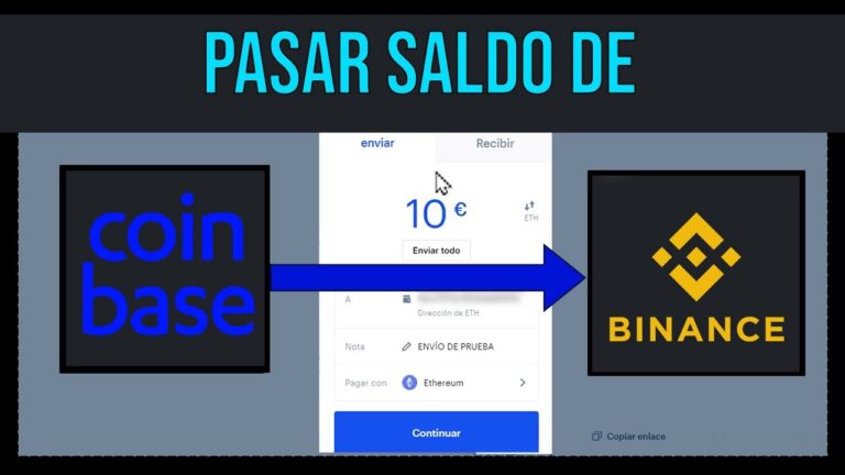 Cómo Pasar Dinero de Binance a Coinbase